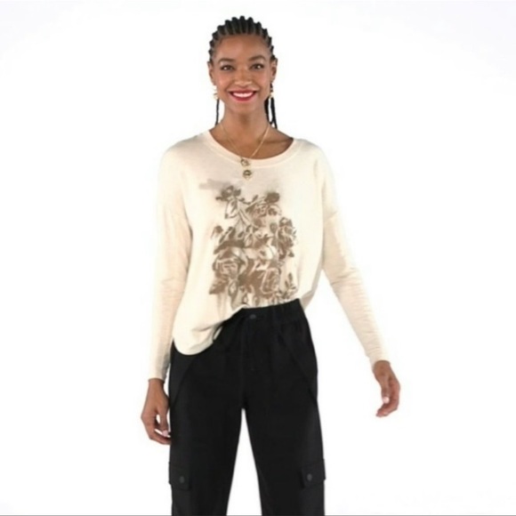 CAbi | Tops | Cabi Airbrush Tee Fall 222 Collection New | Poshmark